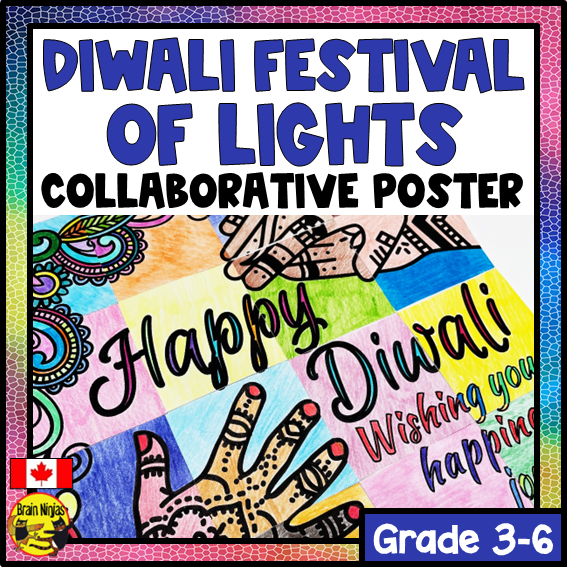 Diwali Festival of Lights Collaborative Poster | Paper – brainninjas