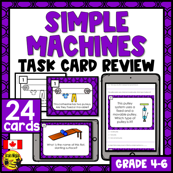 Simple Machines Task Cards Review | Paper and Digital – brainninjas