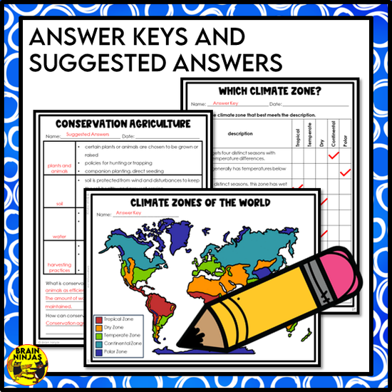 Alberta's Climate Lessons and Activities Paper and Digital – brainninjas