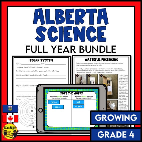 Alberta Science Full Year Bundle Grade 4 | Bundle | Paper and Digital ...