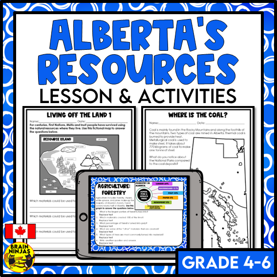 Alberta's Natural Resources Lesson and Activities | Paper and Digital ...