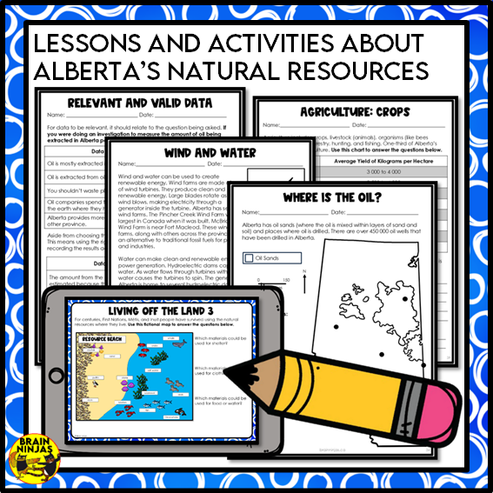 Alberta's Natural Resources Lesson and Activities | Paper and Digital ...