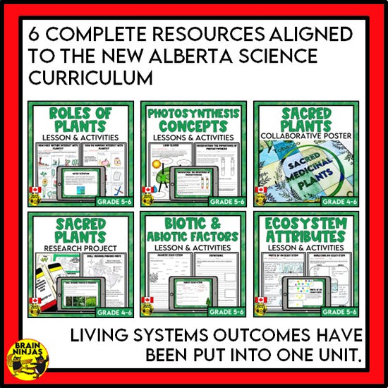 Alberta Science Grade 6 Full Year Lessons and Activities Bundle | Pape ...