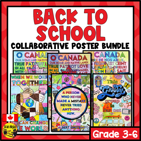 Back to School Collaborative Poster Bundle | Paper – brainninjas