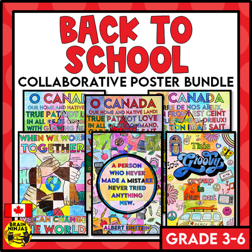Back to School Collaborative Poster Bundle | Paper – brainninjas
