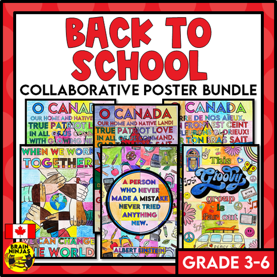 Back to School Collaborative Poster Bundle | Paper – brainninjas