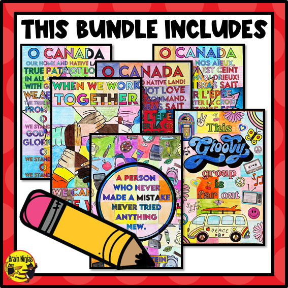 Back to School Collaborative Poster Bundle | Paper – brainninjas