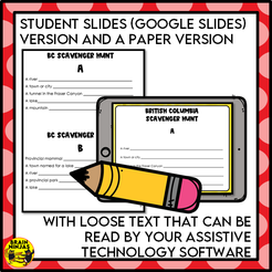 Canadian Geography Scavenger Hunt Bundle | Paper and Digital – brainninjas