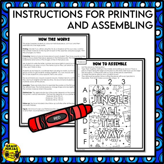Christmas Collaborative Poster Jingle All the Way | Paper – brainninjas