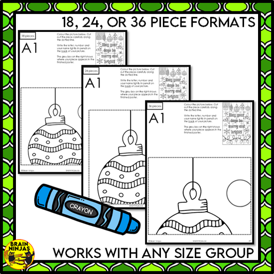 Christmas Collaborative Poster Merry and Bright | Paper – brainninjas