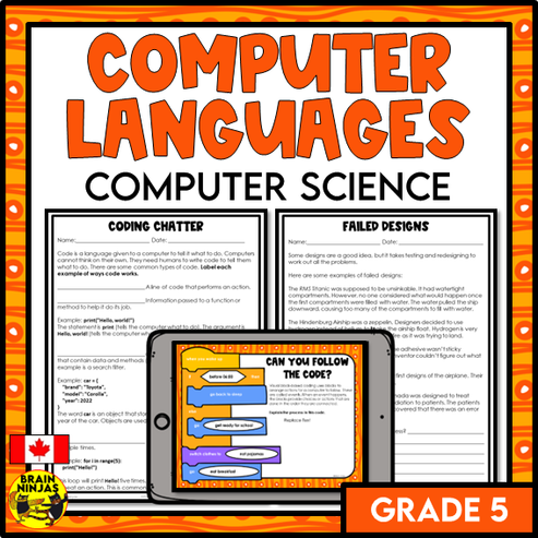 Computer Languages and Computational Artifacts Computer Science Lesson ...