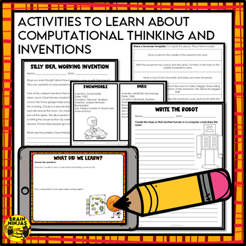 Computational Thinking and Inventions Lessons and Activities | Paper a ...