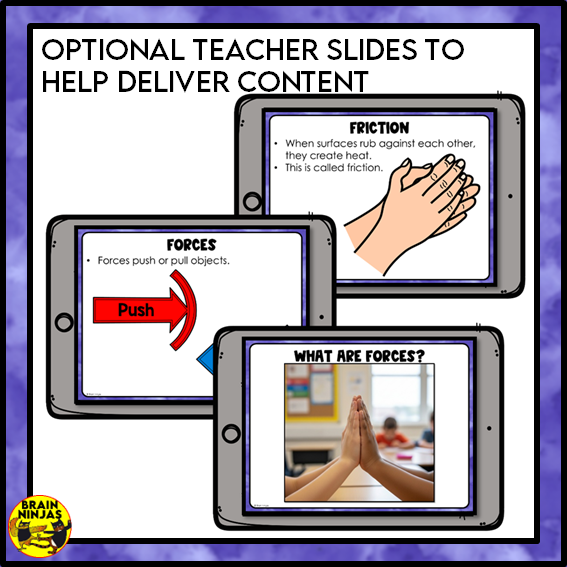 Contact Forces Lessons and Activities | Paper and Digital – brainninjas