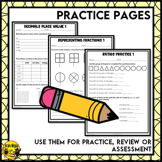 Decimals and Fractions Interactive Math Unit | Paper | Grade 5 ...