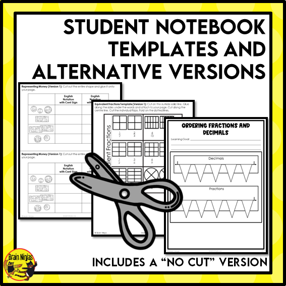 Decimals and Fractions Interactive Math Unit | Paper | Grade 4 ...