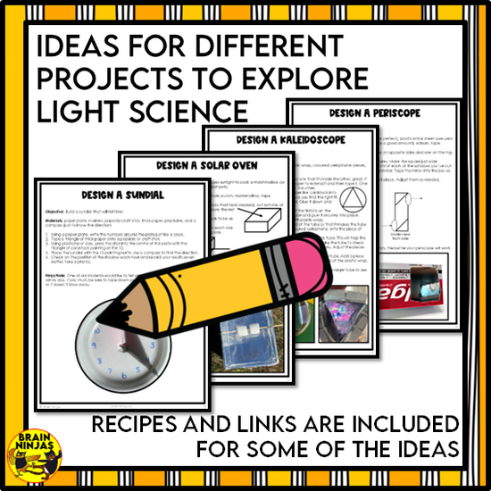 Light Science Design a Light Device Makerspace and STEM Activities | P ...