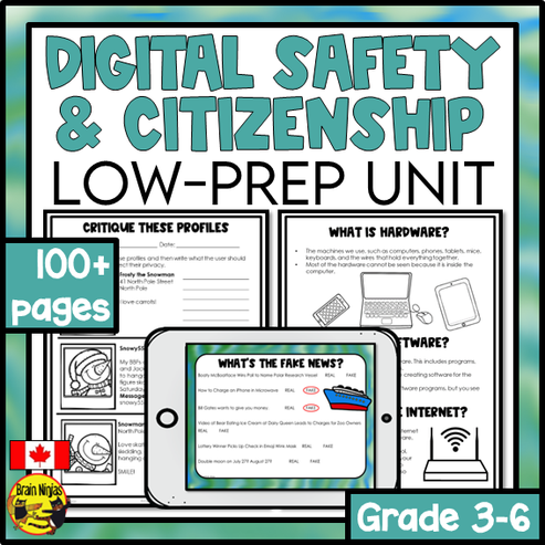 Online Safety and Digital Citizenship | Health and Wellness Unit | Pap ...