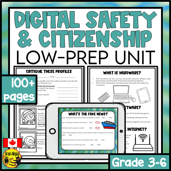 Online Safety and Digital Citizenship | Health and Wellness Unit | Pap ...