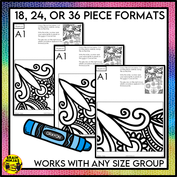 Diwali Festival of Lights Collaborative Poster | Paper – brainninjas