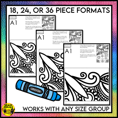 Diwali Festival of Lights Collaborative Poster | Paper – brainninjas