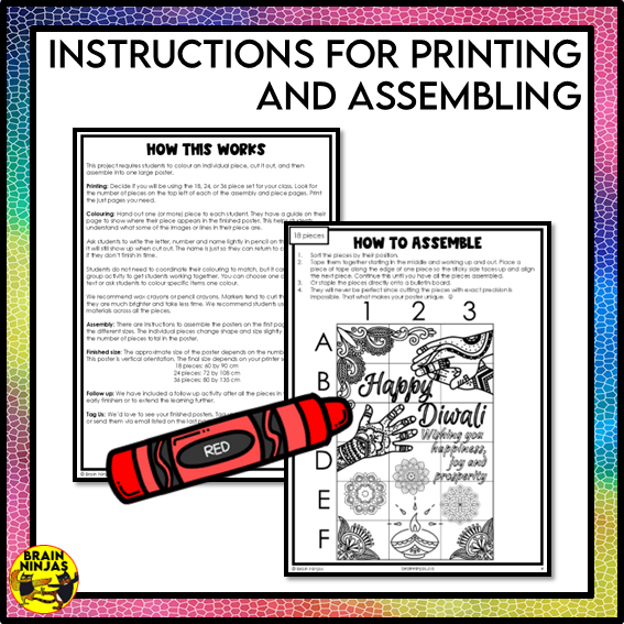 Diwali Festival of Lights Collaborative Poster | Paper – brainninjas