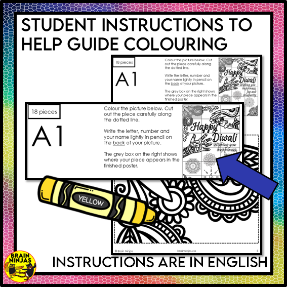 Diwali Festival of Lights Collaborative Poster | Paper – brainninjas