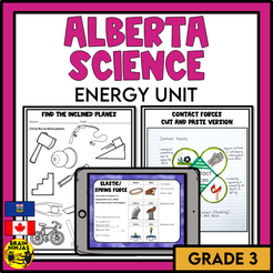 Energy Unit Alberta Grade 3 Science Lessons and Activities | Paper and ...