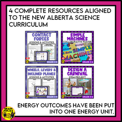 Energy Unit Alberta Grade 3 Science Lessons and Activities | Paper and ...
