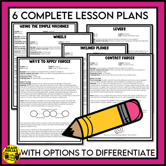 Energy Unit Alberta Grade 3 Science Lessons and Activities | Paper and ...