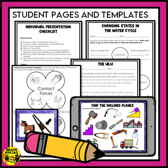 Energy Unit Alberta Grade 3 Science Lessons and Activities | Paper and ...