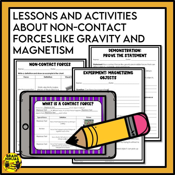 Energy and Forces Unit Grade 4 Bundle | Paper and Digital – brainninjas