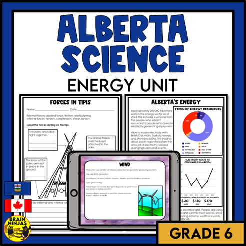 Alberta Science Energy Unit Grade 6 Bundle | Paper and Digital ...