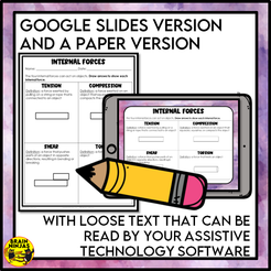 External and Internal Forces Lessons and Activities | Paper and Digita ...