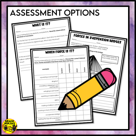 External and Internal Forces Lessons and Activities | Paper and Digita ...