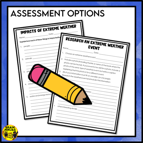 Extreme Weather Lesson and Activities | Paper and Digital – brainninjas