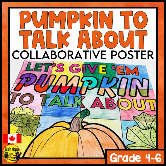 Pumpkin Collaborative Poster | Paper | For Fall or Halloween – brainninjas