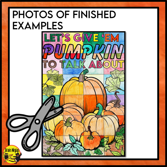 Pumpkin Collaborative Poster | Paper | For Fall or Halloween – brainninjas
