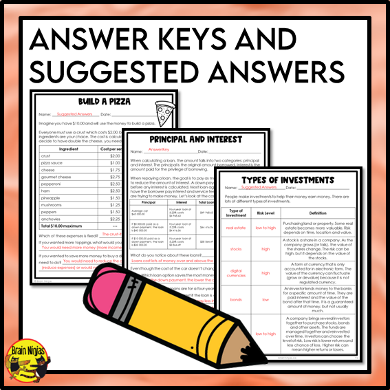 Financial Literacy Health and Wellness Unit Paper and Digital Grades 4 ...