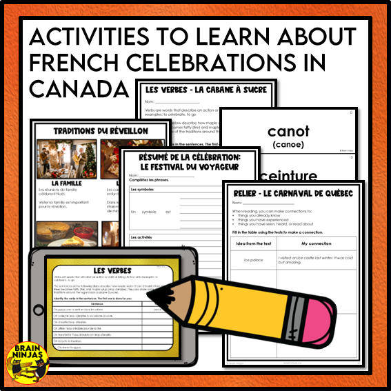 French Canadian Celebrations Bundle | Paper and Digital – brainninjas