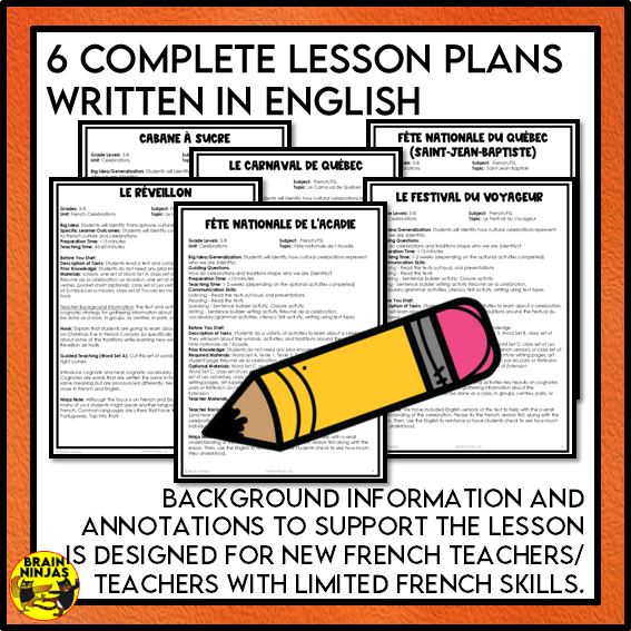 French Canadian Celebrations Bundle | Paper and Digital – brainninjas