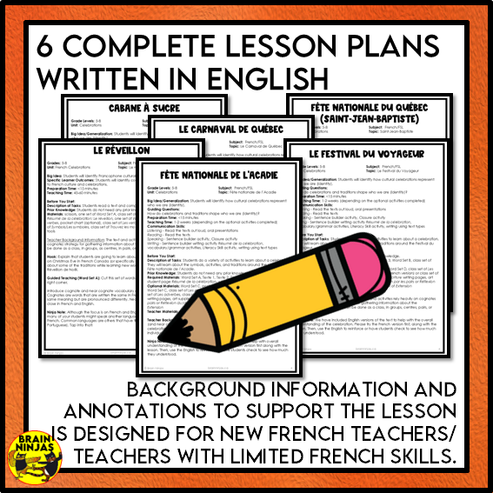 French Canadian Celebrations Bundle | Paper and Digital – brainninjas