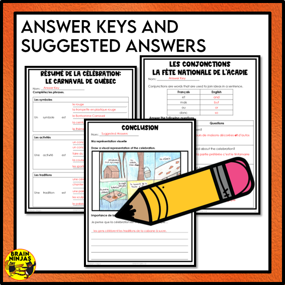 French Canadian Celebrations Bundle | Paper and Digital – brainninjas