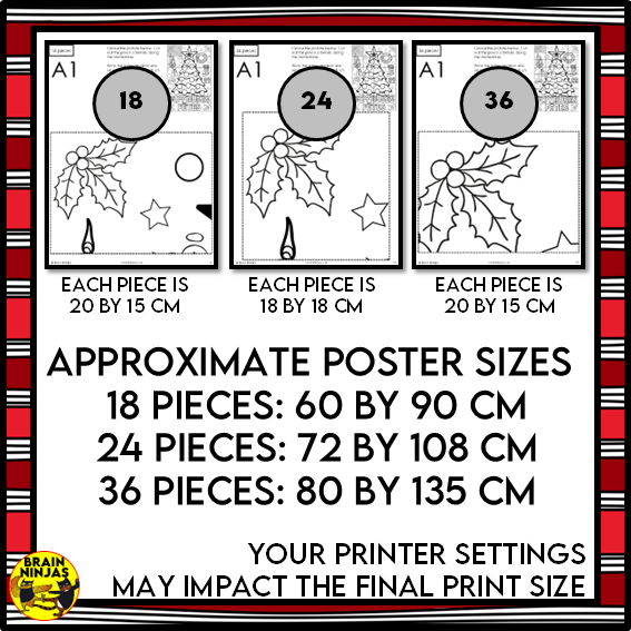 French Joyeuses Fêtes Christmas Collaborative Poster | Paper – brainninjas