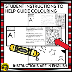 French Joyeuses Fêtes Christmas Collaborative Poster | Paper – brainninjas