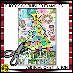 French Joyeuses Fêtes Christmas Collaborative Poster | Paper – brainninjas