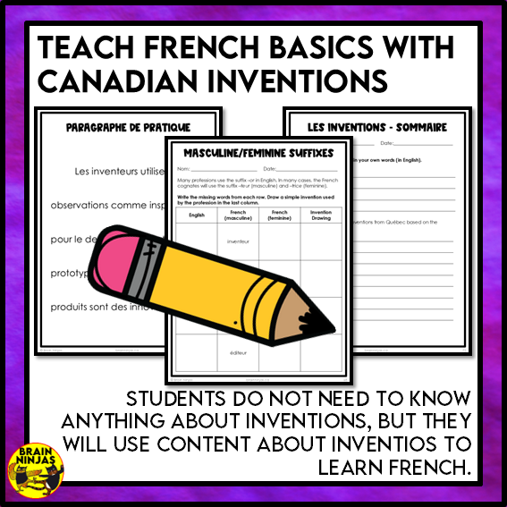 French Class Emergency Sub Plans Paper Grade 4 Grade 5 Grade 6 ...