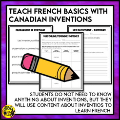 French Class Emergency Sub Plans Paper Grade 4 Grade 5 Grade 6 ...