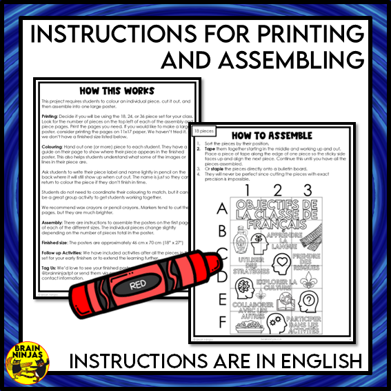 French Learning Objectives Collaborative Poster | Paper – brainninjas