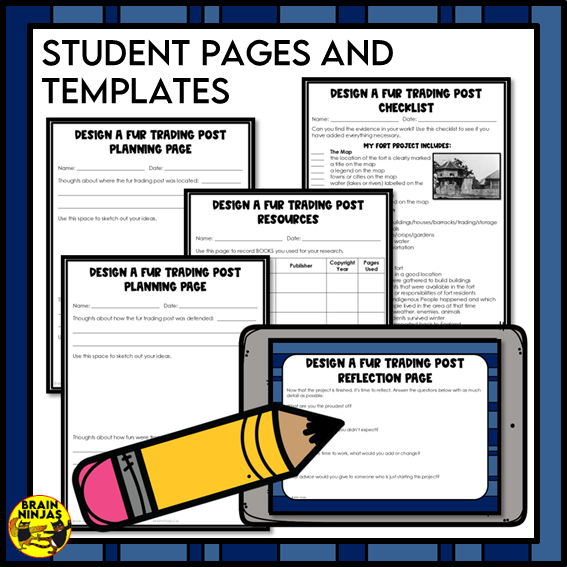 Design A Fur Trading Post Project Based Learning | Paper and Digital ...