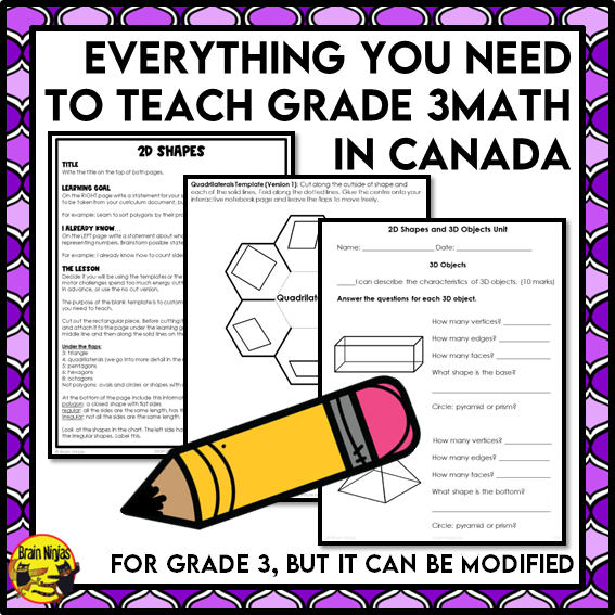 Year Long Math Interactive Math Unit Bundle | Paper | Grade 3 – brainninjas
